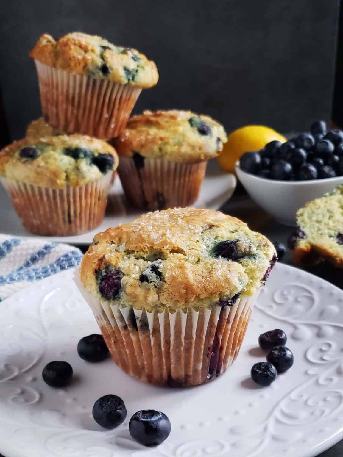 Copycat Jumbo Panera Blueberry Lemon Muffins - Raspberries and Kohlrabi