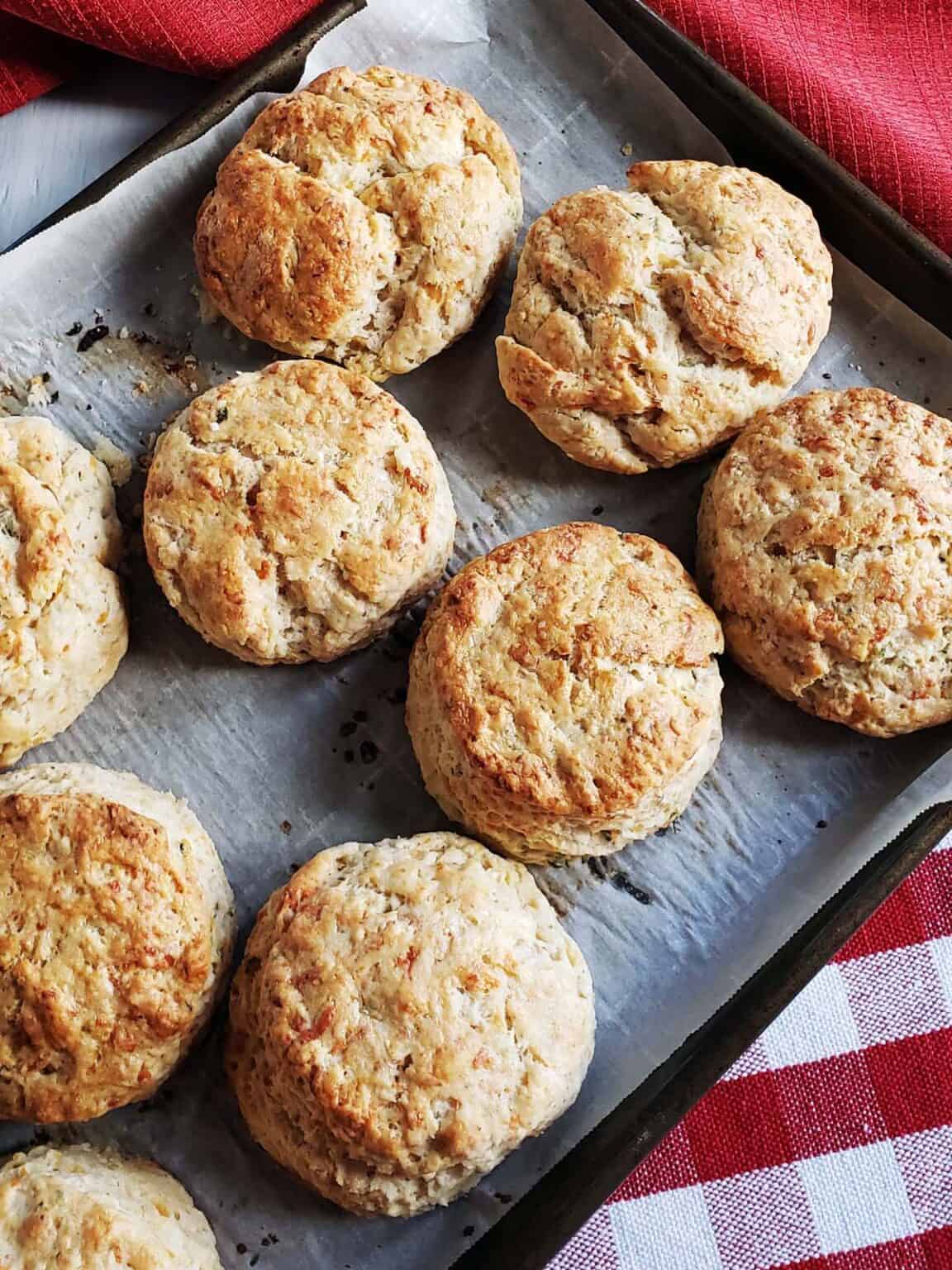 Sourdough Scones with Sourdough Discard - Raspberries and Kohlrabi