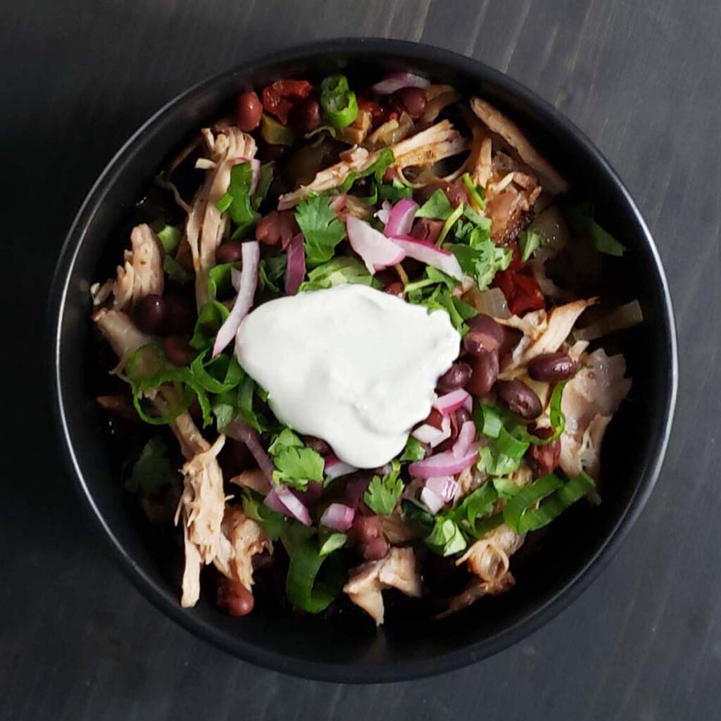 Pumpkin Pork Stew with Black Beans - Raspberries and Kohlrabi