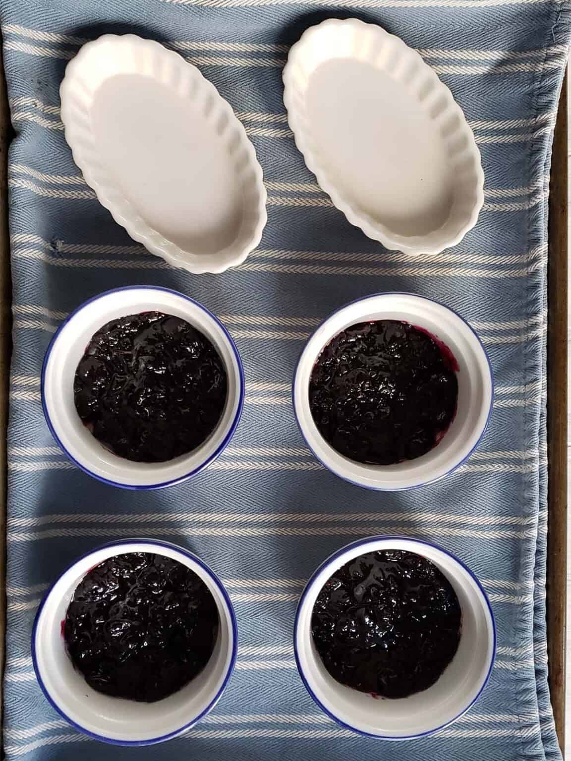Blueberry Creme Brulee - Raspberries and Kohlrabi